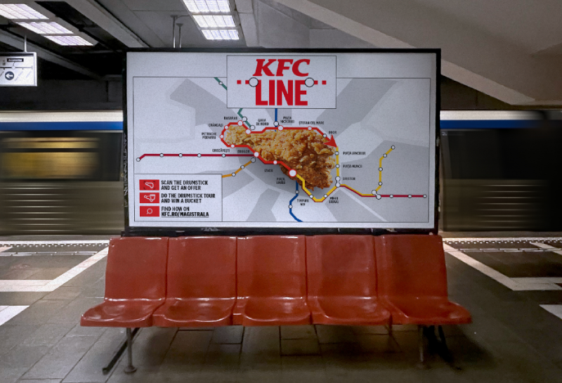 KFC Romanya'da tavuk şekinde görünen metro hattna KFC Hattı isini verdi ...